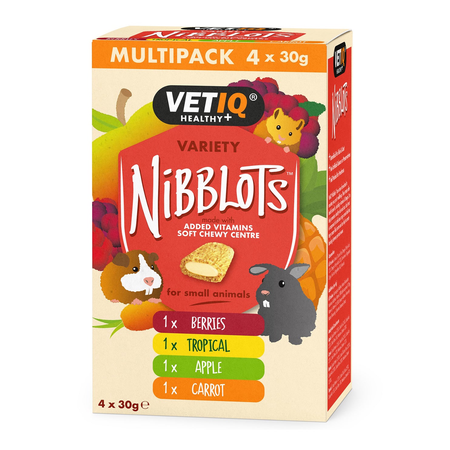 VetIQ Nibblots Treats for Small Animals - Variety Pack 4x30g – HAYPIGS