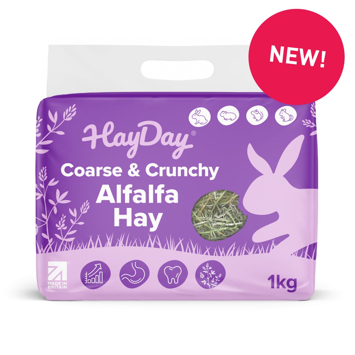 Coarse and Crunchy Alfalfa Hay 1kg – HAYPIGS