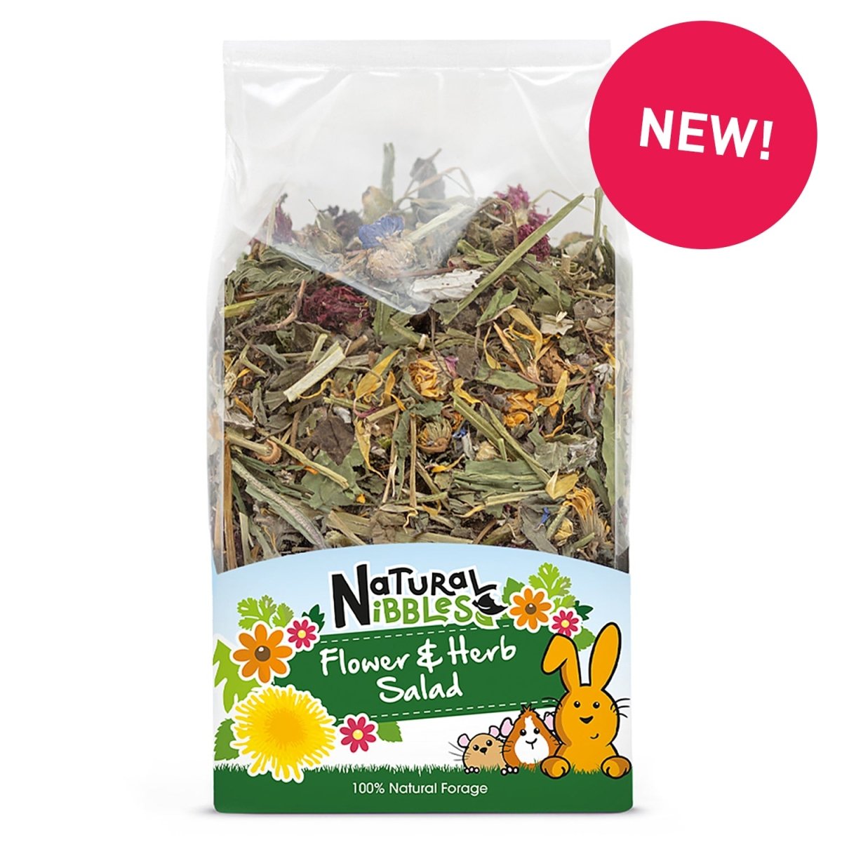 Natural Nibbles Flower & Herb Salad 100g – HAYPIGS